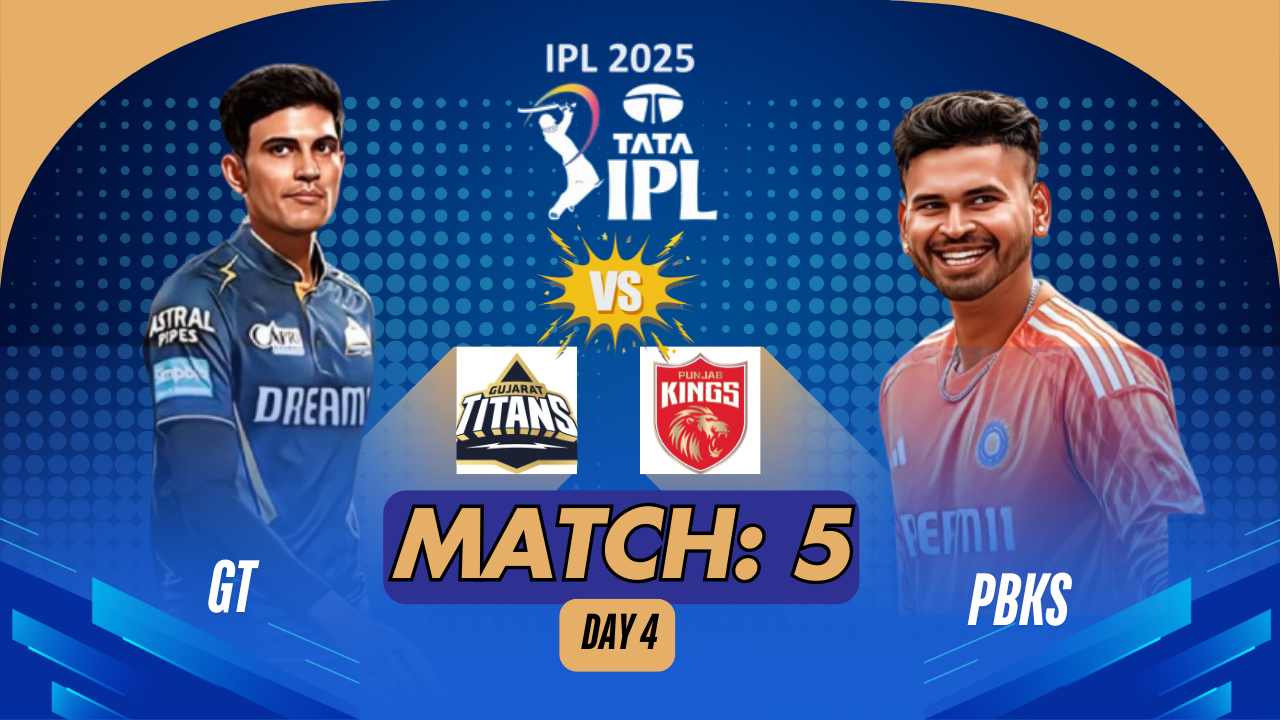 GT vs PBKS 2025: Today’s IPL Playing 11, Dream 11 Team, and Pitch Report